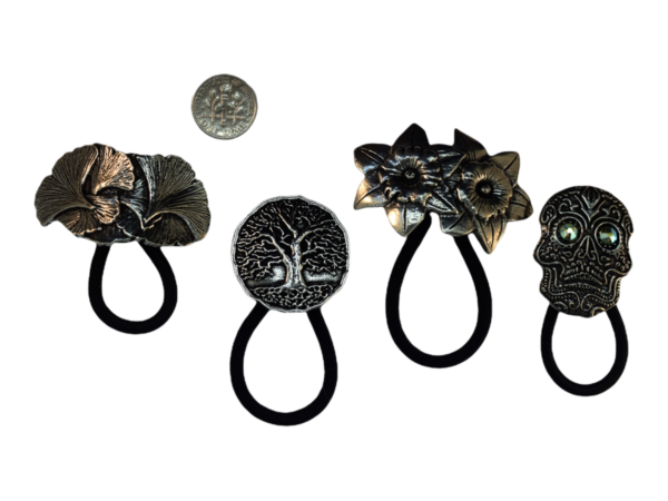 Pewter Pony Tail Holders - Unique Pewter