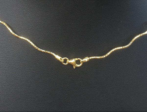 Gold Vermeil Wavy Chain Three Sizes - Unique Pewter