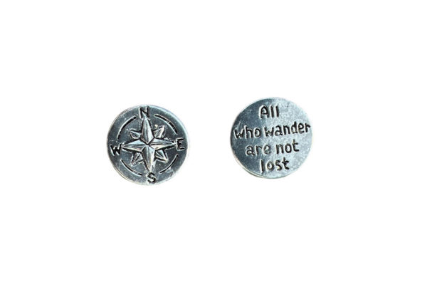 Compass (All Who Wander Are Not Lost) Pocket Token