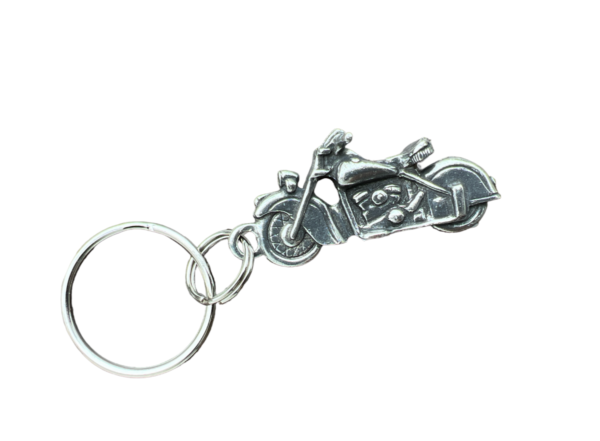 Motorcycle Keyring Unique Pewter - Motorcycle Keyring