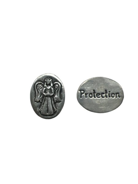 Angel (Protection) Pocket Token - Unique Pewter