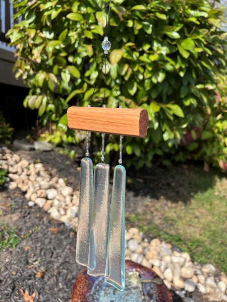 Whisper of Light Wind Chime 3 - Unique Pewter